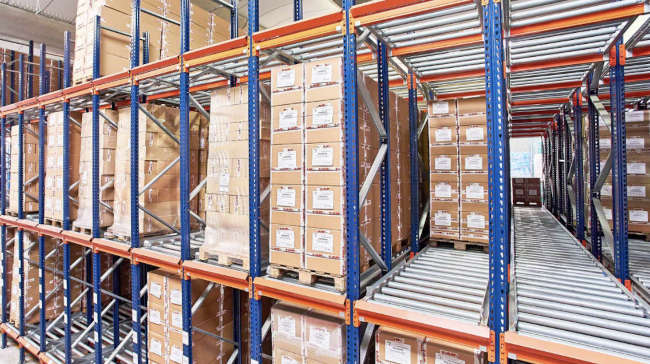 Pallet Flow Rack System | Carolina Material Handling Inc.